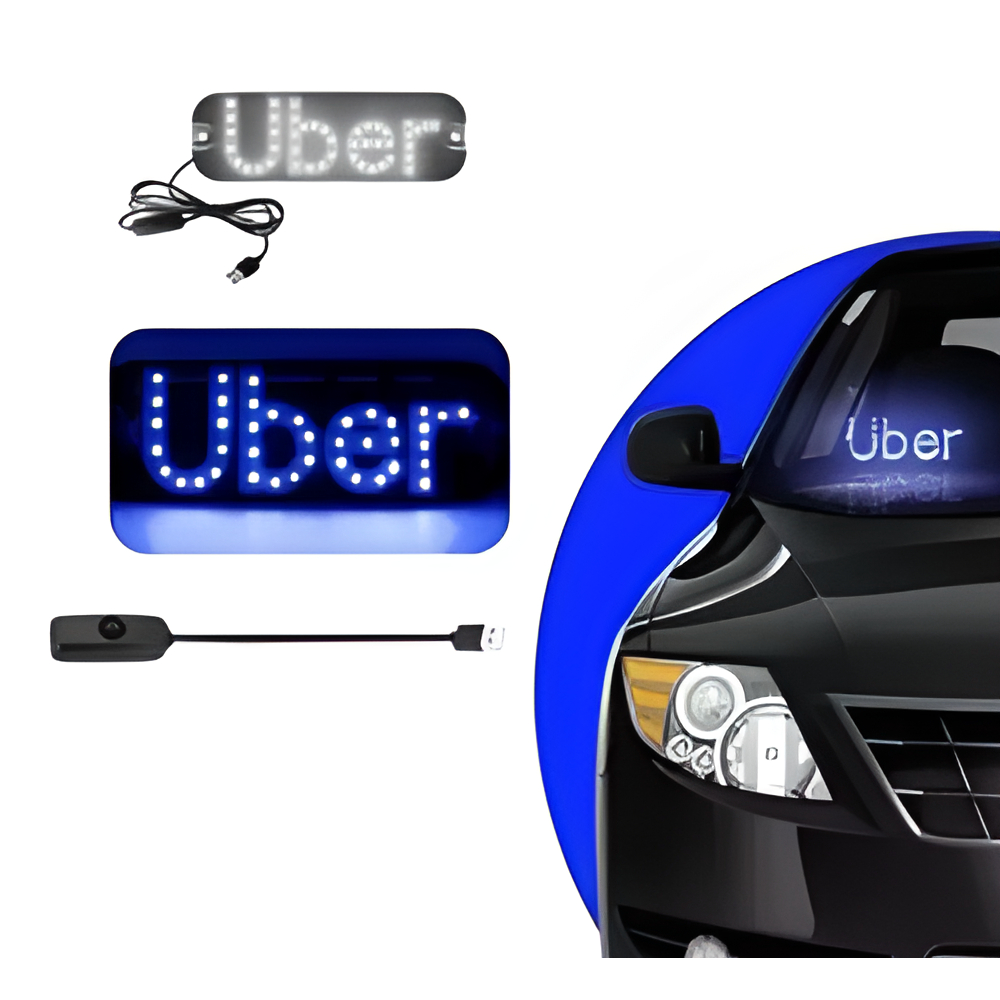 Painel de Led Letreiro Digital Placa Luminoso Vidro Parabrisa Uber Led ...