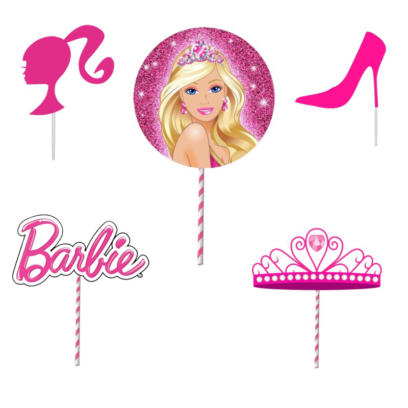Topo/ Topper de/para bolo Barbie | Shopee Brasil