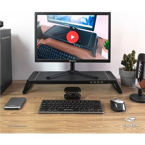 Monitor 19 Polegadas Hd Led Hdmi Vga Anti Reflexo C3tech | Shopee Brasil