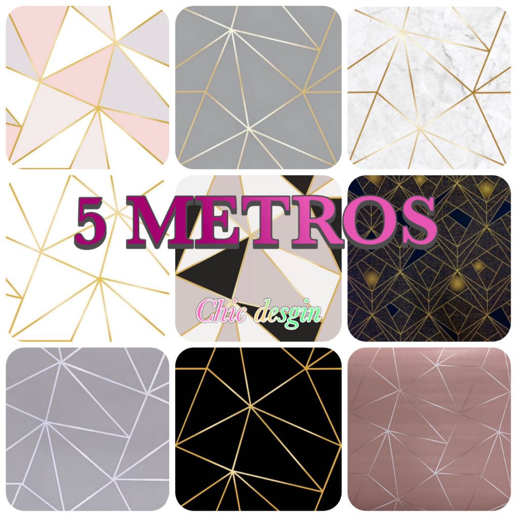 Papel De Parede Zara 3d 5 Metros X 45cm Adesivo Autocolante Para Sala