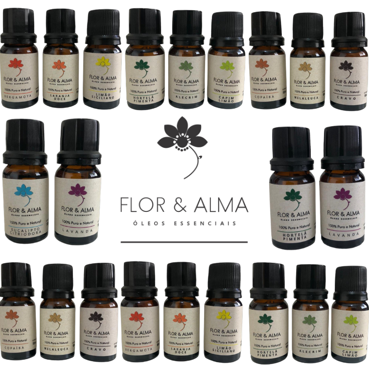 Óleo Essencial Flor e Alma Para Aromaterapia 100%Puro e Natural | Shopee Brasil