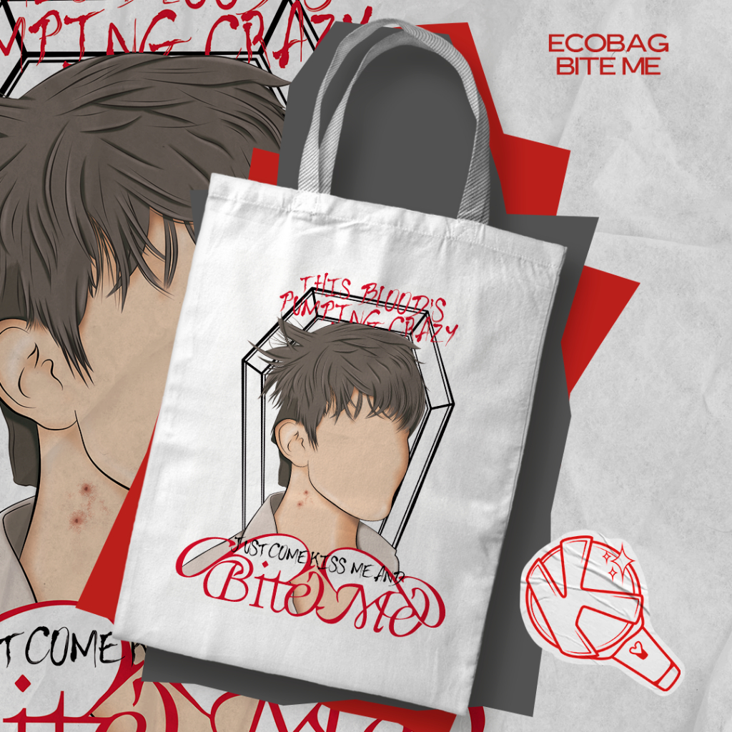 Ecobag KPOP Enhypen Bite Me Dark Blood | Shopee Brasil