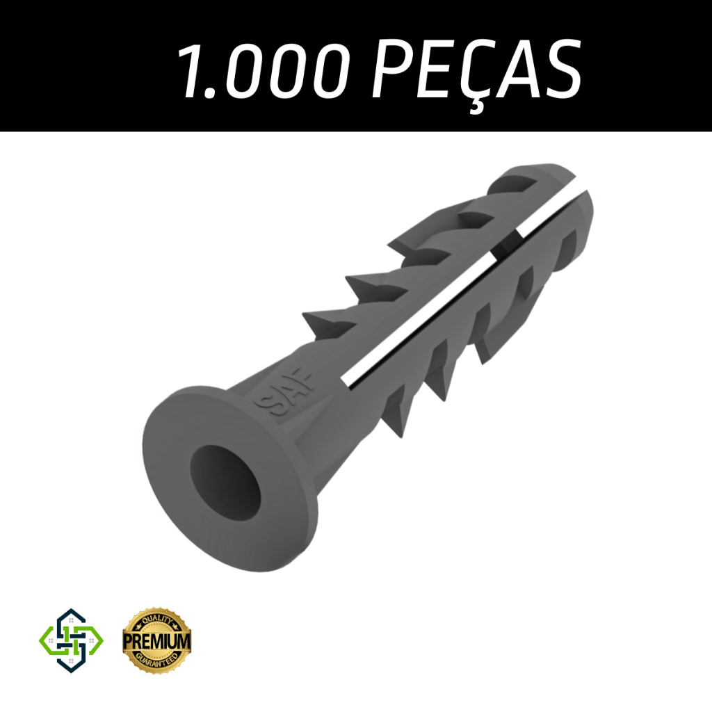 Bucha com anel fixação N-6'' bucha Para parede / concreto / madeira ...