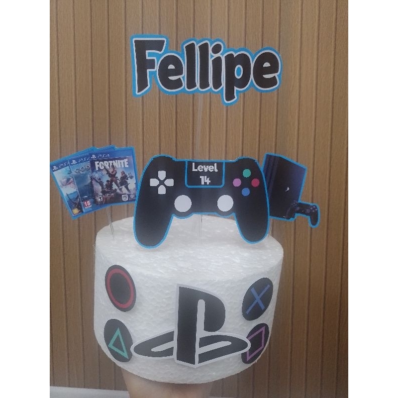 topo de Bolo Playstation | Shopee Brasil