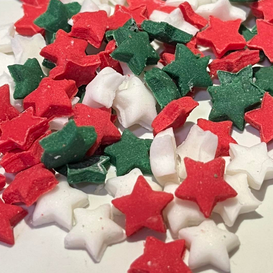 Estrelas De Natal - Sprinkles - Confeito De Açúcar Comestível | Shopee ...