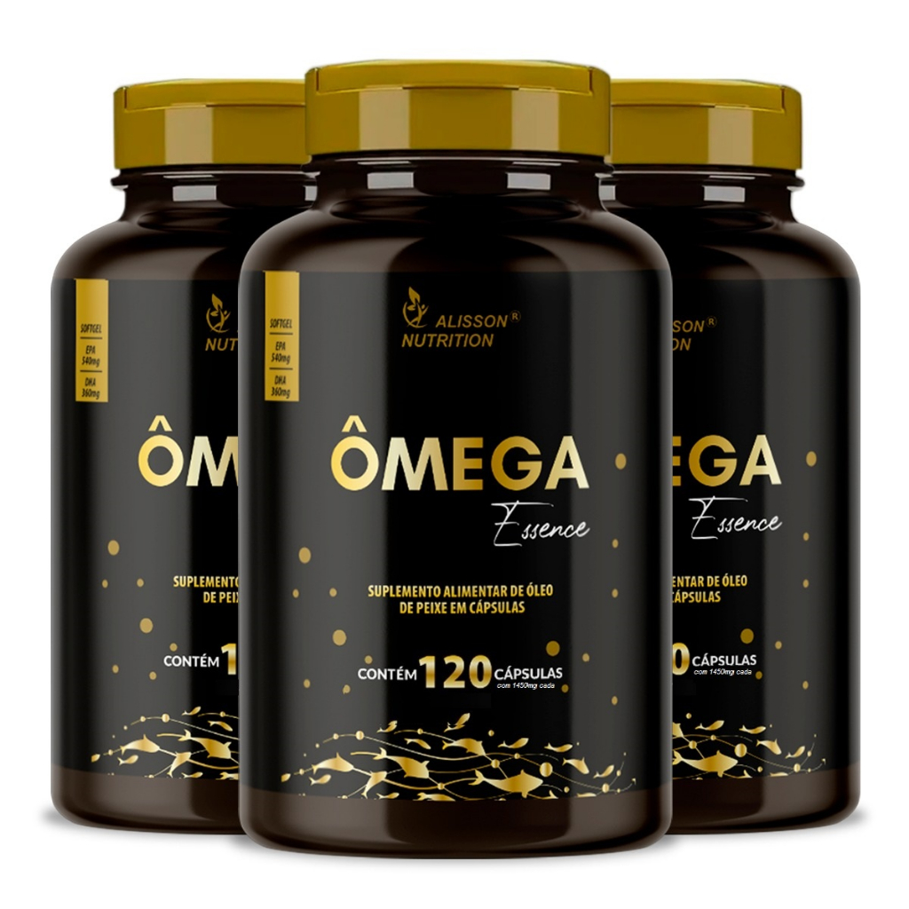 Omega 3 Essence 1400g 3x120 Cápsulas - Alisson Nutrition | Shopee Brasil