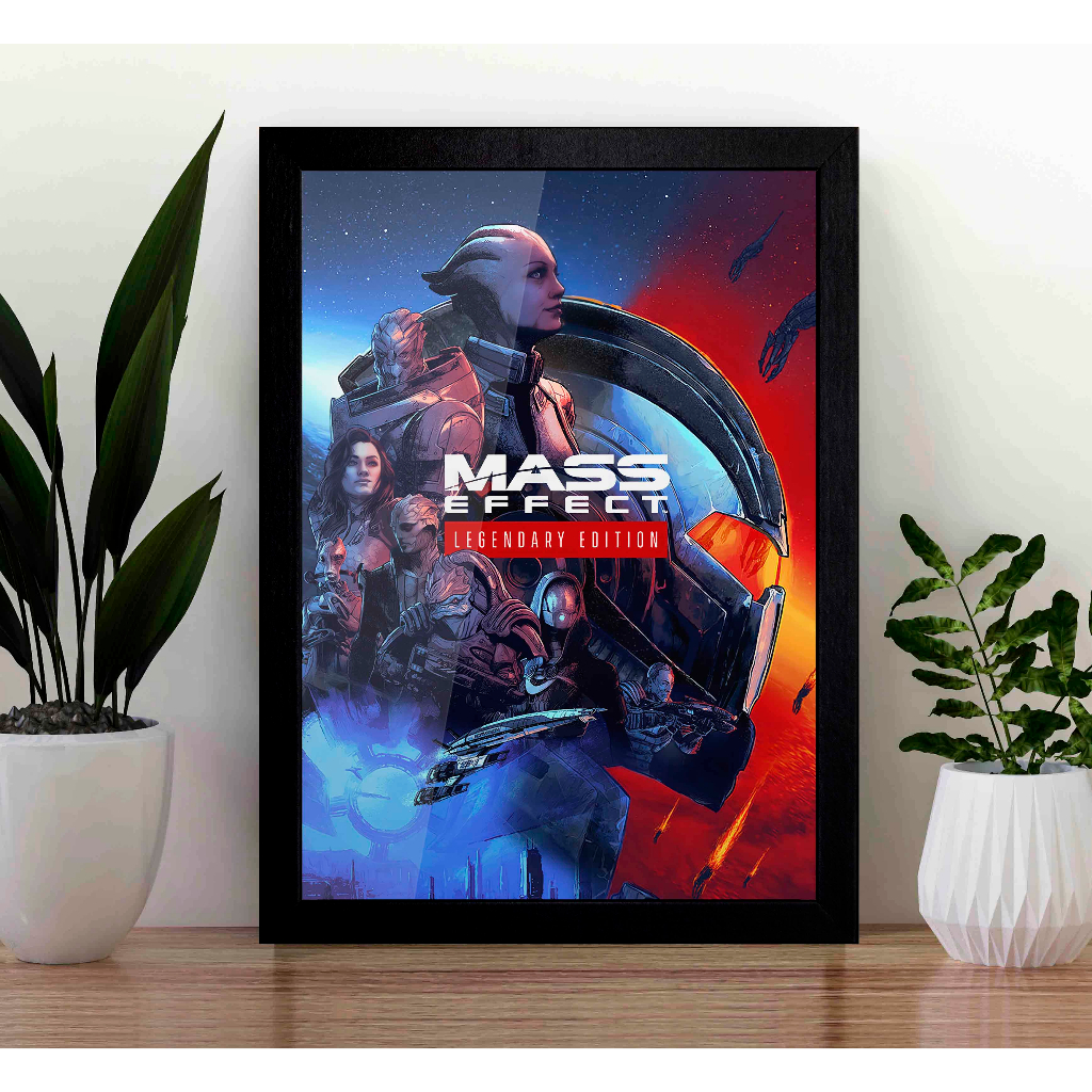 Quadro Mass Effect Legendary Edition A3 - com Acrílico Na Frente ...