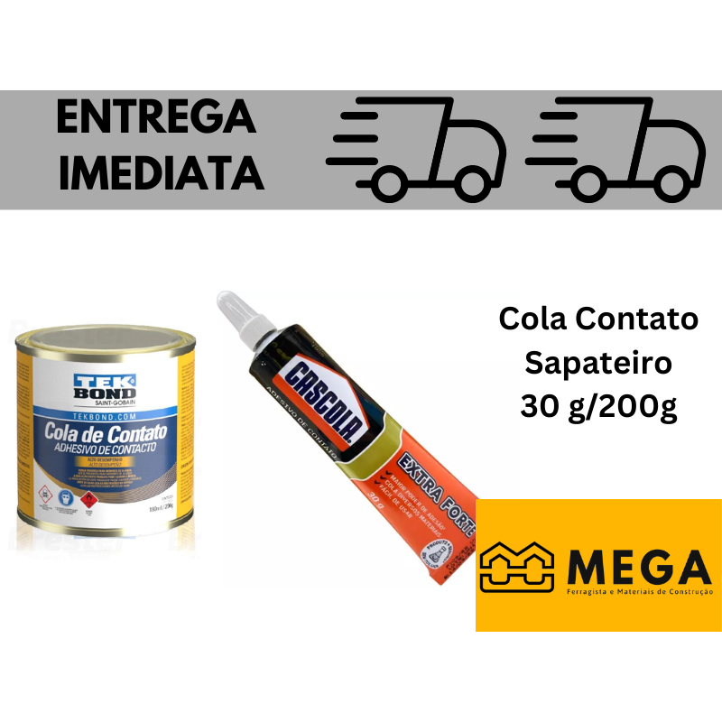 Cola Contato Sapateiro Cascola/Tekbond Extra Forte 30g/200g | Shopee Brasil