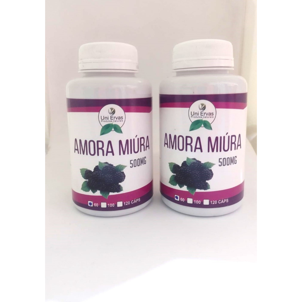 Amora Miura 60 capsulas - kit com 02 potes ( uni ervas) | Shopee Brasil