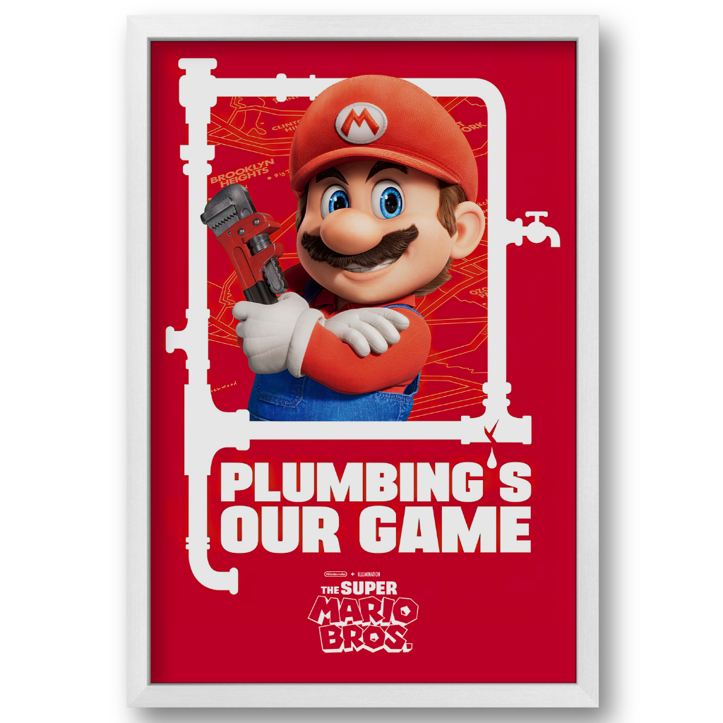 Quadro The Super Mario Bros. - Plumbing's Our Game | Shopee Brasil