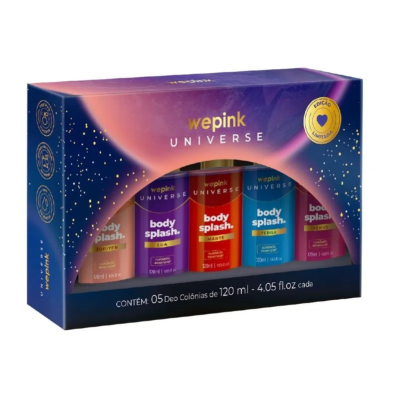 Kit Body Splash Universe – Edição limitada – We pink | Shopee Brasil