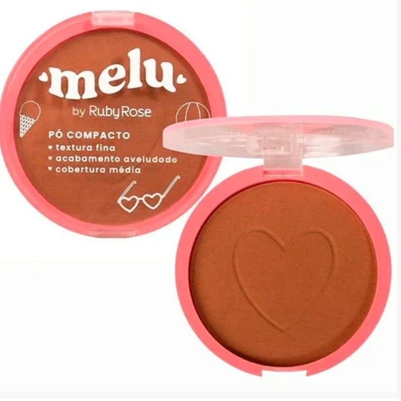 Pó compacto Melu by Ruby Rose cor E160 | Shopee Brasil