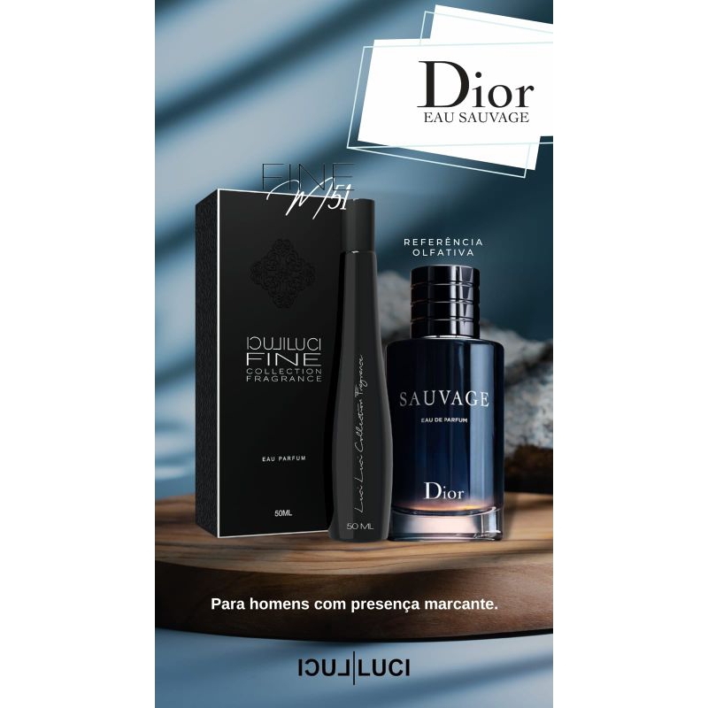 Perfume Masculino Luci Luci Fine M51 (Sauvage Dior) Eau de Parfum ...