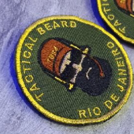 Patch Tactical Beard Rio de Janeiro Bordado com Velcro | Shopee Brasil