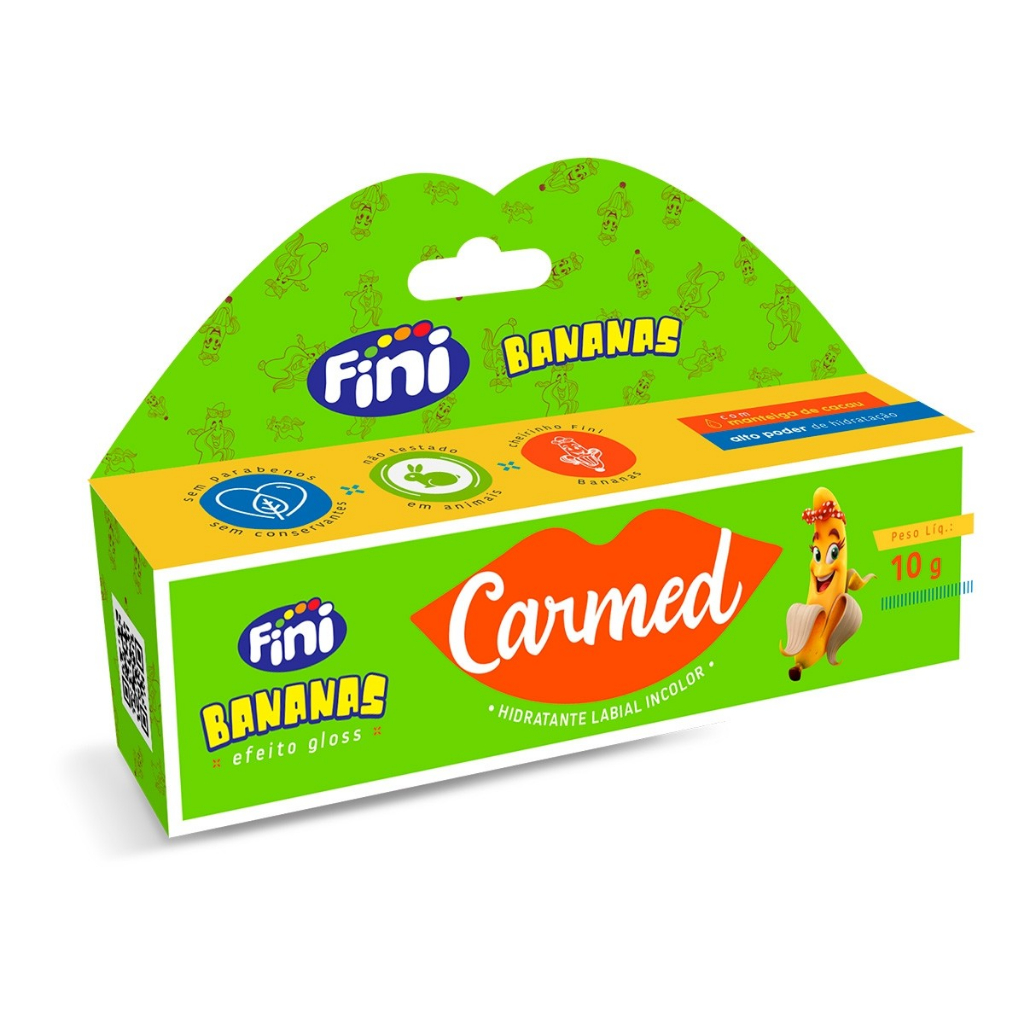 Hidratante Labial Carmed Fini Sabor Bananas 10g cada CIMED | Shopee Brasil