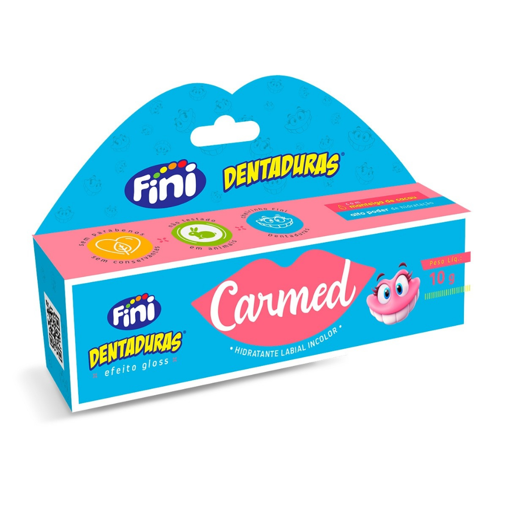 Hidratante Labial Carmed Fini Sabor Dentaduras 10g cada CIMED | Shopee ...