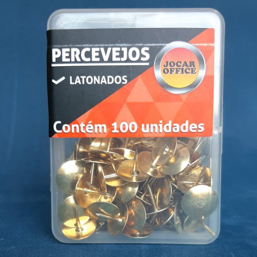 Percevejo Tachinha Latonado Dourado 100 unidades Jocar Onda Futuro | Shopee Brasil
