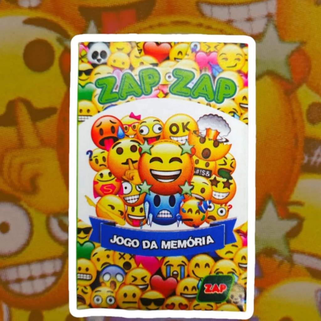 10 UNIDADE JOGO DA MEMORIA ZAP-ZAP EMOTION LEMBRANCINHA | Shopee Brasil