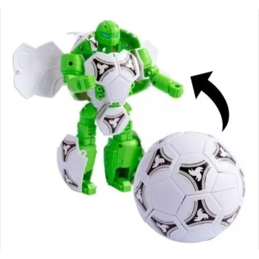 Boneco Brinquedo Transformers Heroi Robô Bola De Futebol | Shopee Brasil