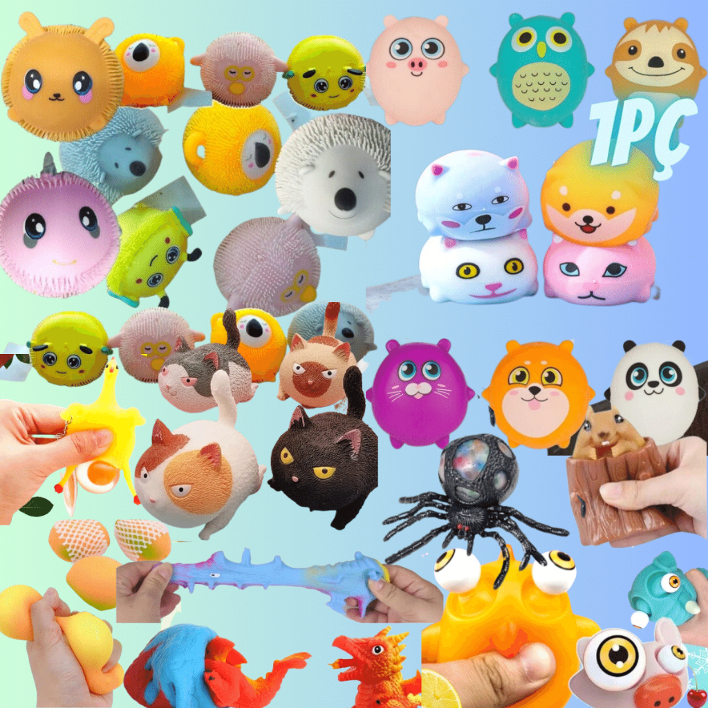 1 PÇ Animais Macias Squishy Anti Stress Brinquedo de Apertar ABS ...