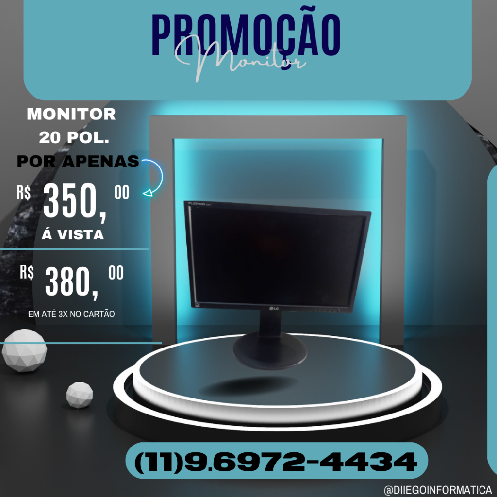 MONITOR LG WIDE E2011 20 POLEGADAS | Shopee Brasil