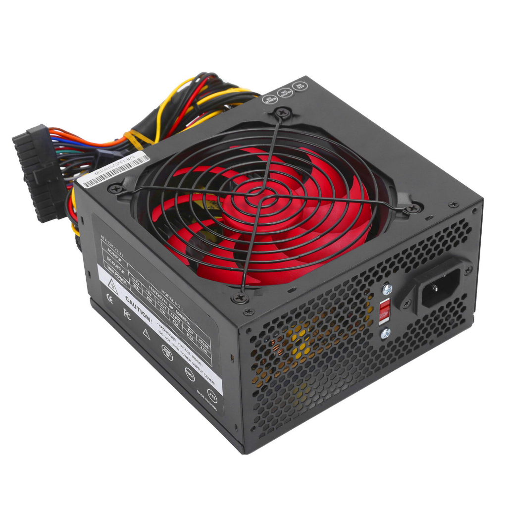 Fonte Gamer Atx Nyper 500w Preto/ Vermelho | Shopee Brasil