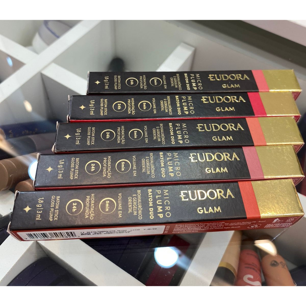 Batom Duo Glam Micro Plump 1,8g | Shopee Brasil