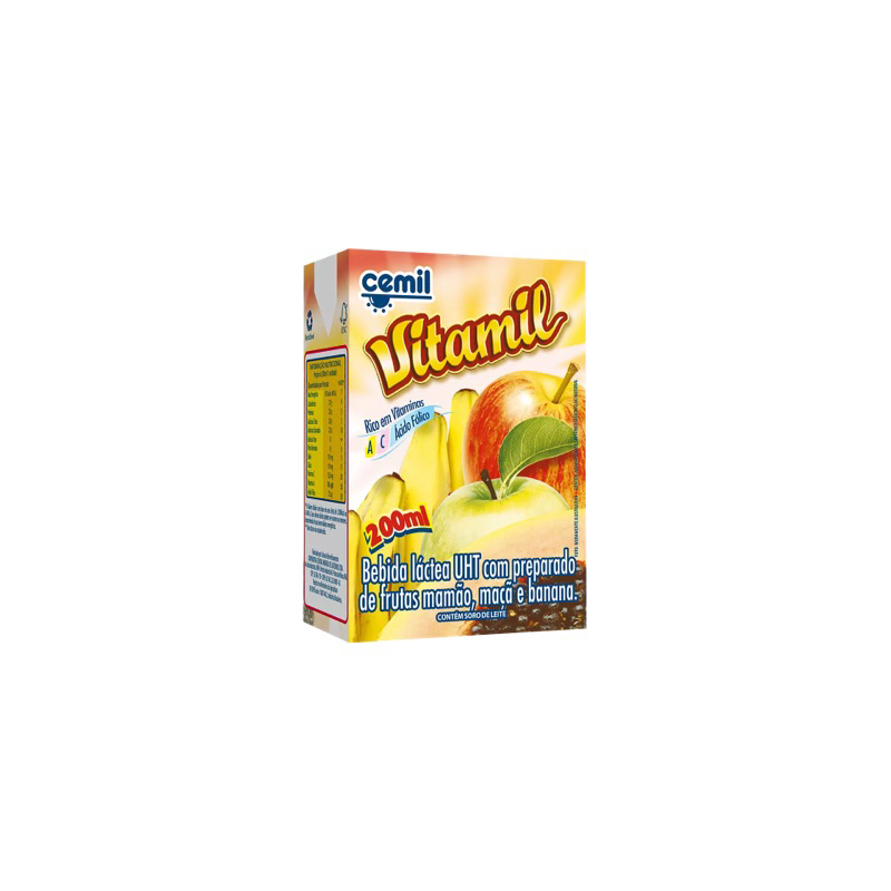 Kit 15 Bebidas Láctea Vitamil 200 ml Cemil | Shopee Brasil