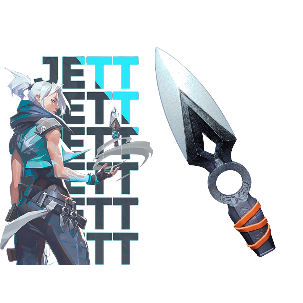 Valorant Faca Knife Jett Cosplay | Shopee Brasil