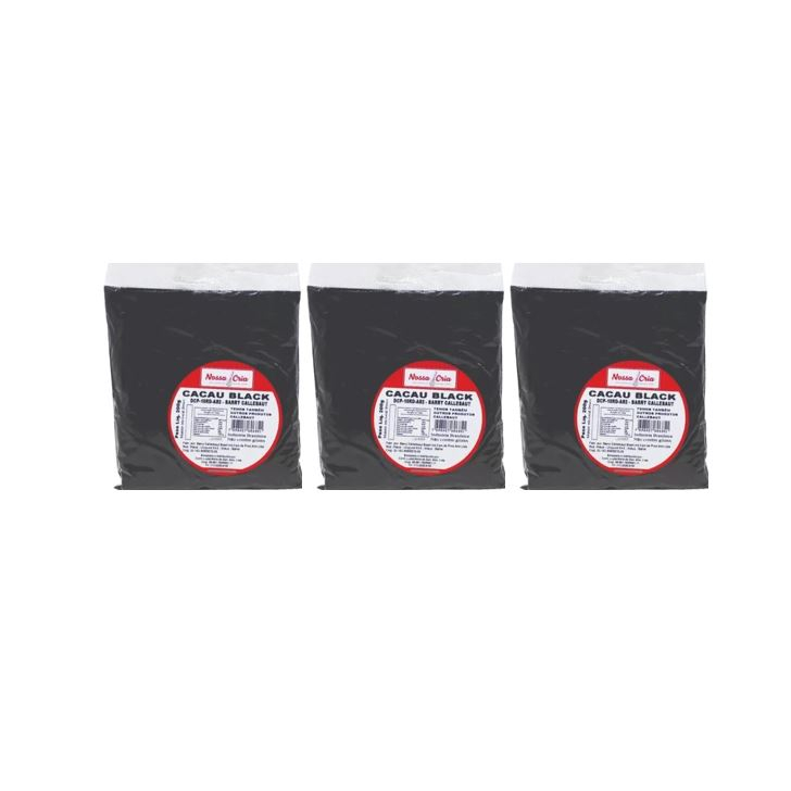 Kit C/3 Cacau Em Pó Black Callebaut - Nossa Cria 500g | Shopee Brasil