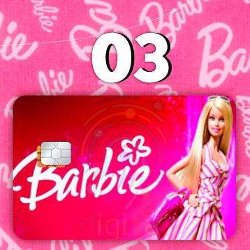 Adesivo Para Cartão Skin Card Barbie Menina Teen Movie Modelos Variados ...