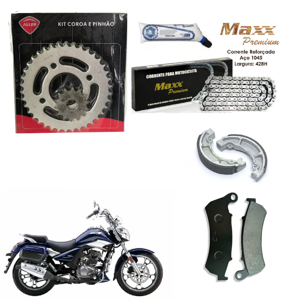 Kit Relação Retentor + Past + Lona Master Ride 150 43/15. | Shopee Brasil