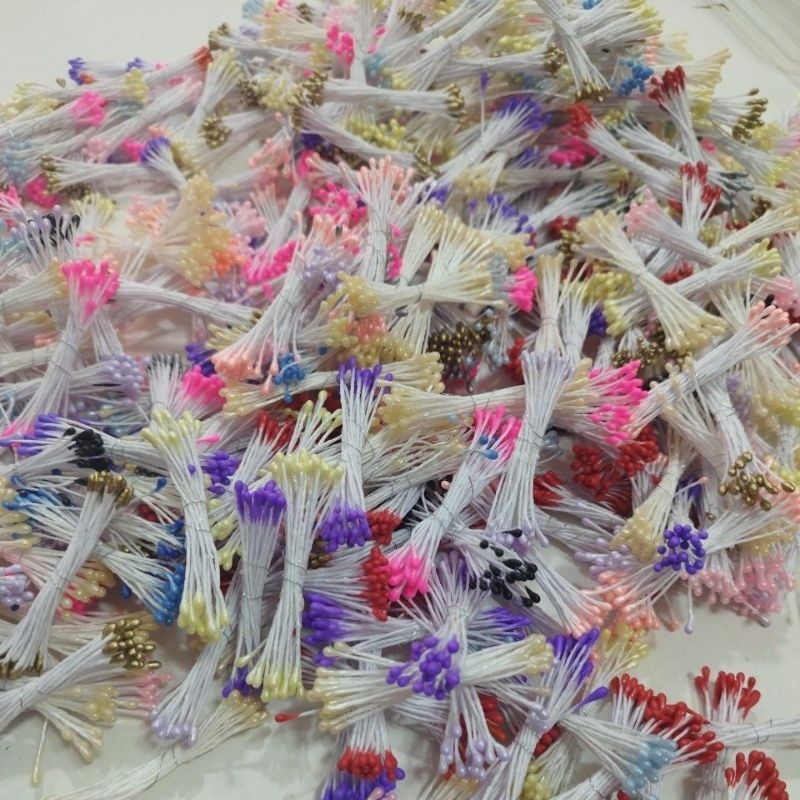 100 Pestilos Miolo de Flor Duplo . | Shopee Brasil