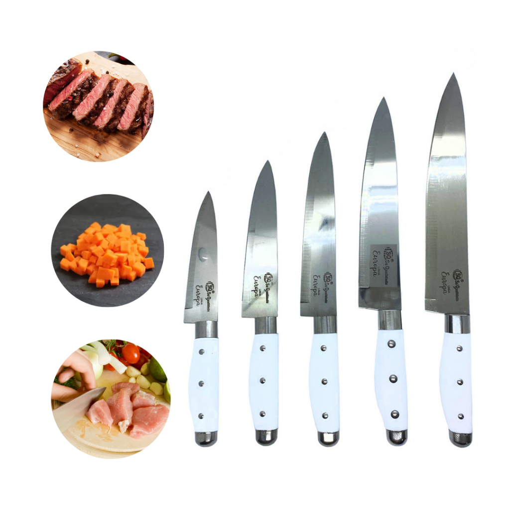 Faca de Cortar Carne 5'' 6" 7" 8'' ou 9" SQ PRO MASTER Chef Churrasco ...