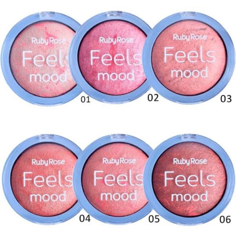 Baked Marble Blush Feels Mood Ruby Rose HB-6117 | Shopee Brasil