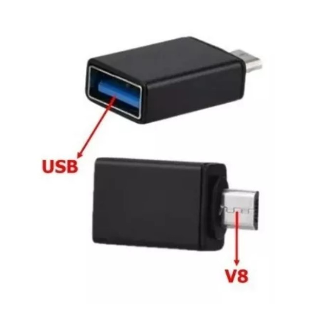 Adaptador Otg USB P/V8 | Shopee Brasil
