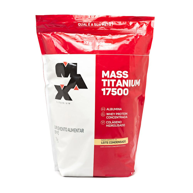 Mass Titanium 17500 3Kg (Refil) - Hipercalórico Max Titanium Original ...