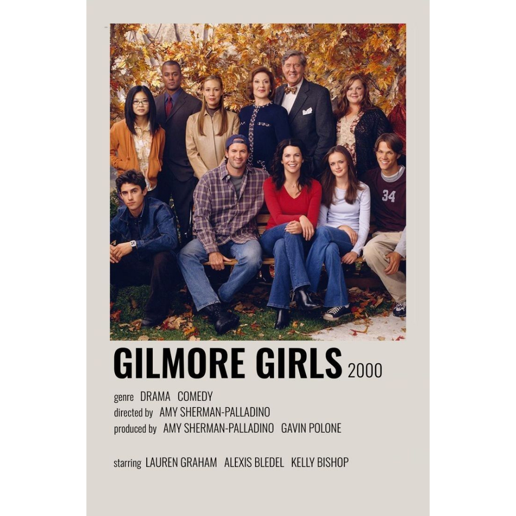 Poster Seriado Gilmore Girls 42x30cm Drama Rory gilmore Cartaz Premium ...