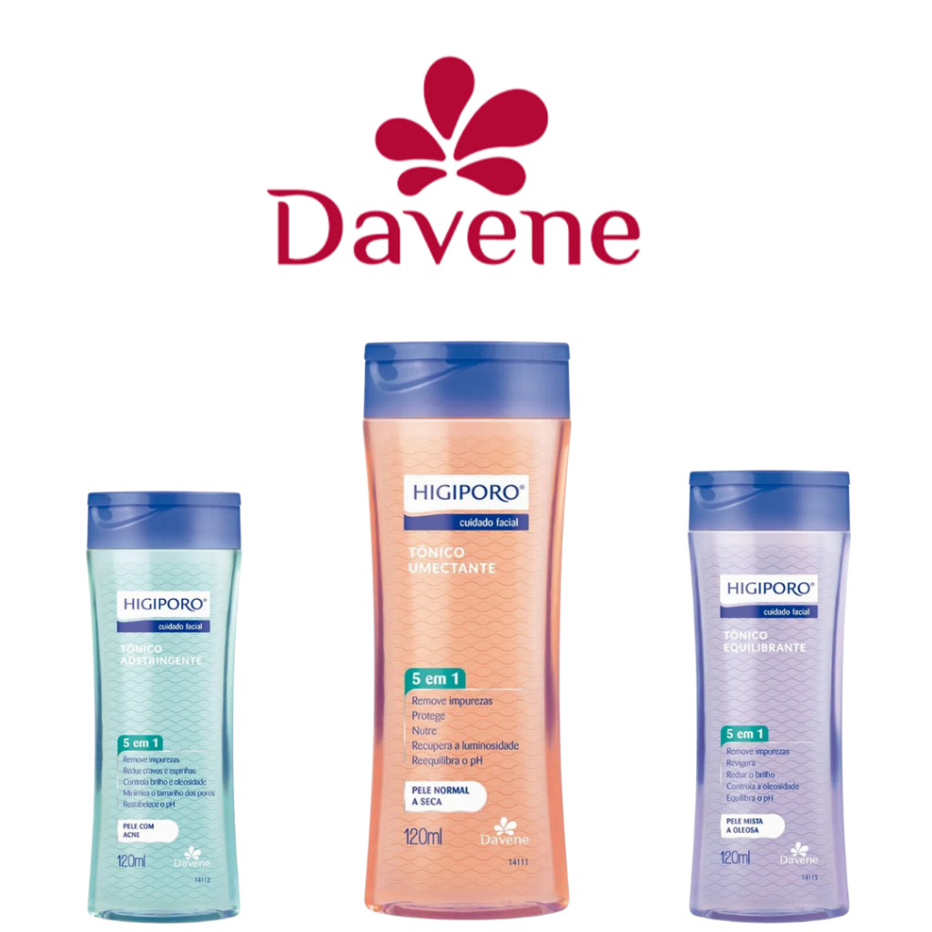 Tônico Higiporo Cuidado Facial - Davene | Shopee Brasil