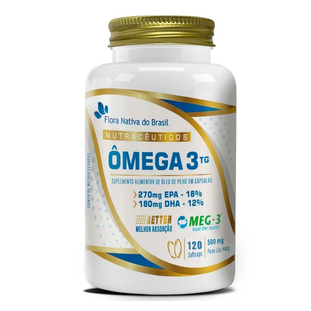Ômega 3 1000mg Selo MEG - 3 ( EPA 540mg - DHA 360mg) 120 SoftCaps | Shopee Brasil