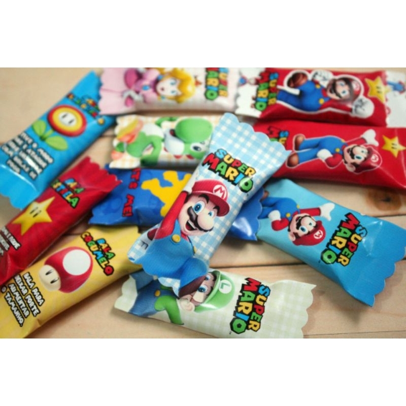 30 Balas Personalizadas Super Mario Bros | Shopee Brasil