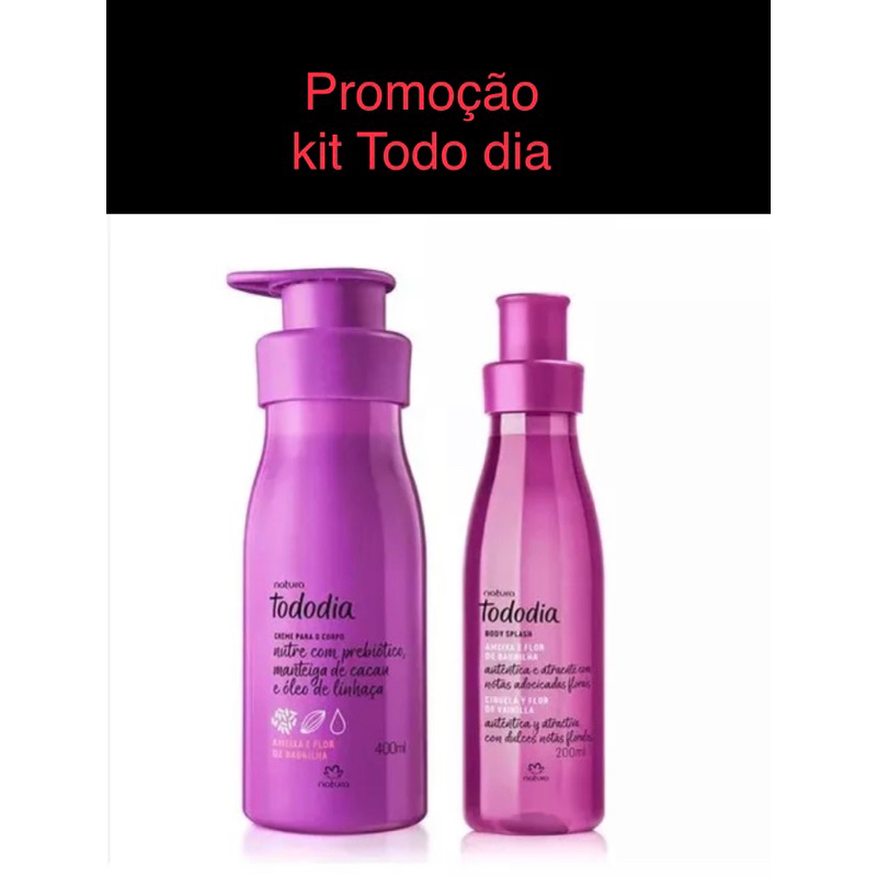 Kit Tododia Ameixa e Flor de Baunilha( contém 1 creme todo dia e 1 Body ...