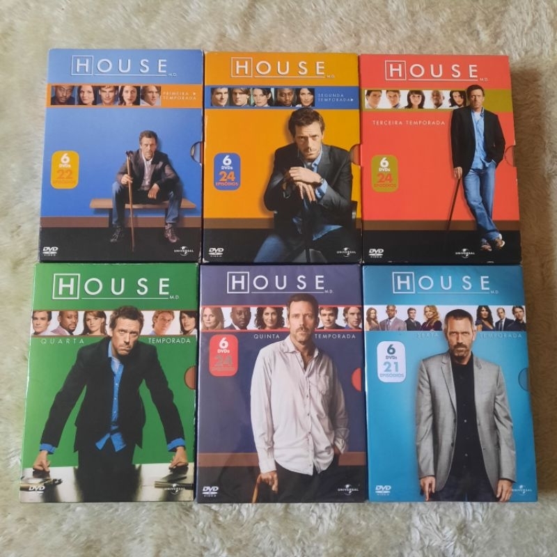 Box Dvd série Dr. House - 1, 2, 3, 4, 5, 6 Temporadas Completas | Shopee Brasil