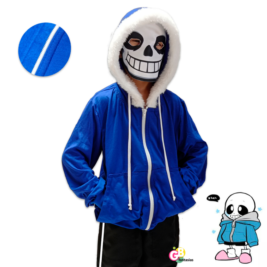 FANTASIA UNDERTALE SANS CASACO DE MOLETOM INFANTIL/JUVENIL | Shopee Brasil