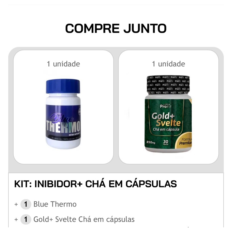 KIT Blue Thermo + Gold Svelte CHÁ EM CÁPSULAS | Shopee Brasil