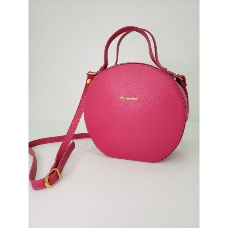 Bolsa de couro Anandra modelo Eva | Shopee Brasil
