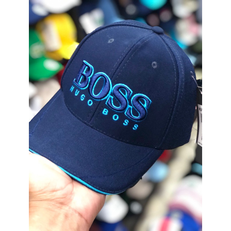 bone chapeu Aba curva boss bordado Hugo | Shopee Brasil
