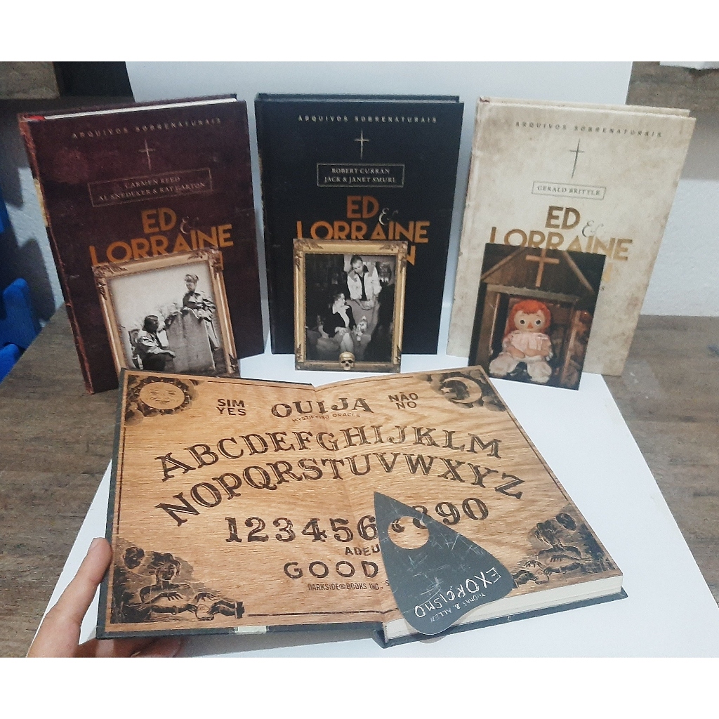 Livros Arquivos Sobrenaturais Ed e Lorraine Warren Darkside + Exorcismo / Demonologista + Lugar ...