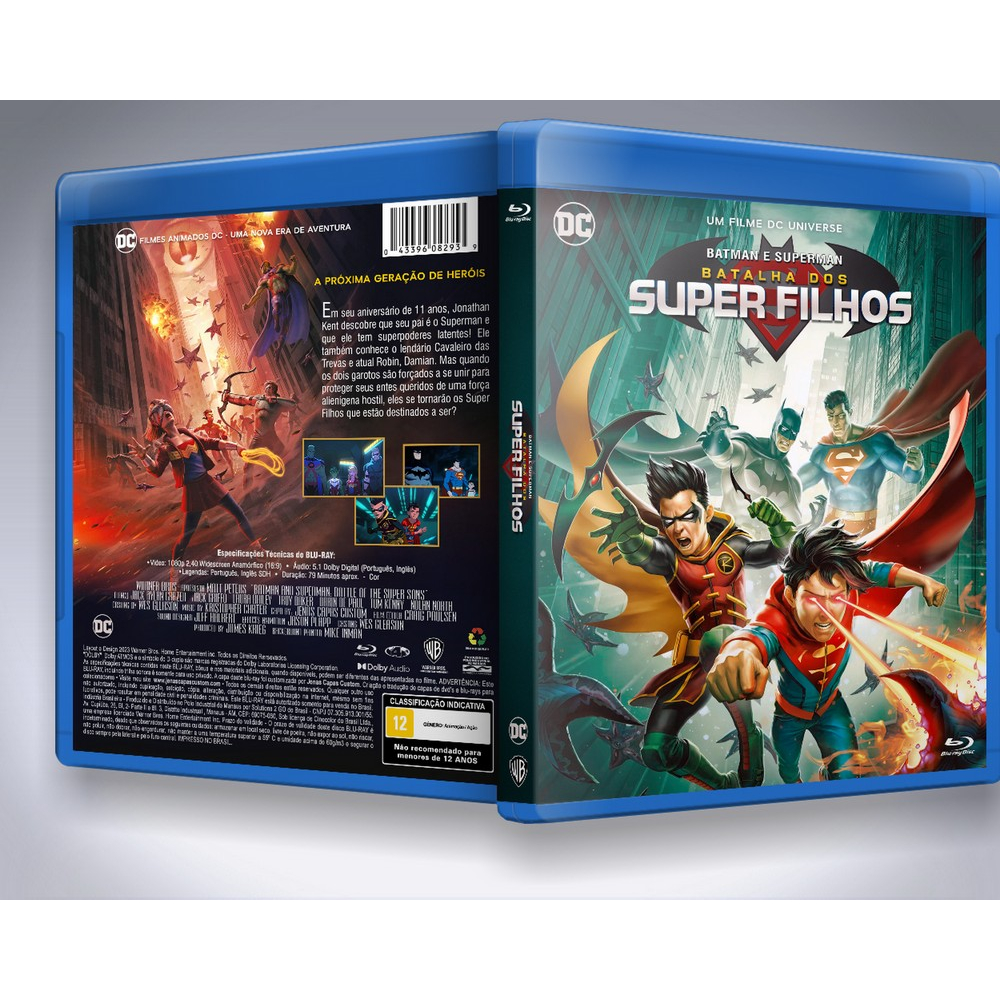 Blu-ray: Batman e Superman - Batalha Dos Super Filhos [PERSONALIZADO] | Shopee Brasil