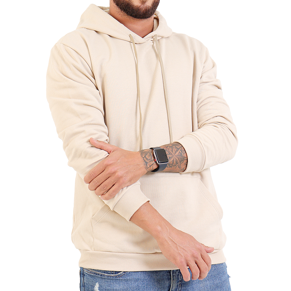 Moleton Bege Creme Cor Tendência Inverno Blusa De Frio | Shopee Brasil